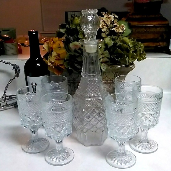 Vintage | Other | Vintageliquor Glass Set | Poshmark
